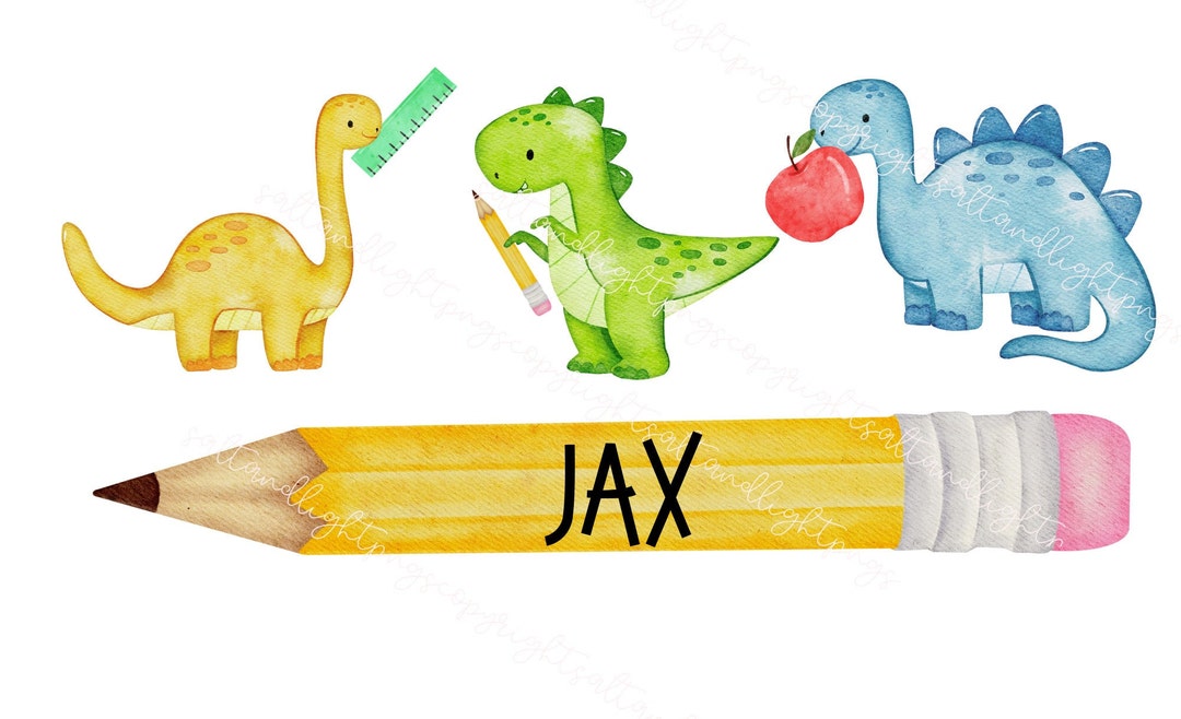Dinosaur Back to School PNG, Back to School Digital Download, Kids ...
