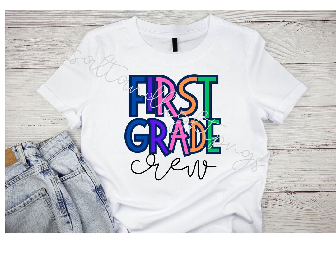 First Grade Crew PNG, First Grade Crew Shirt Design, First Grade Crew ...