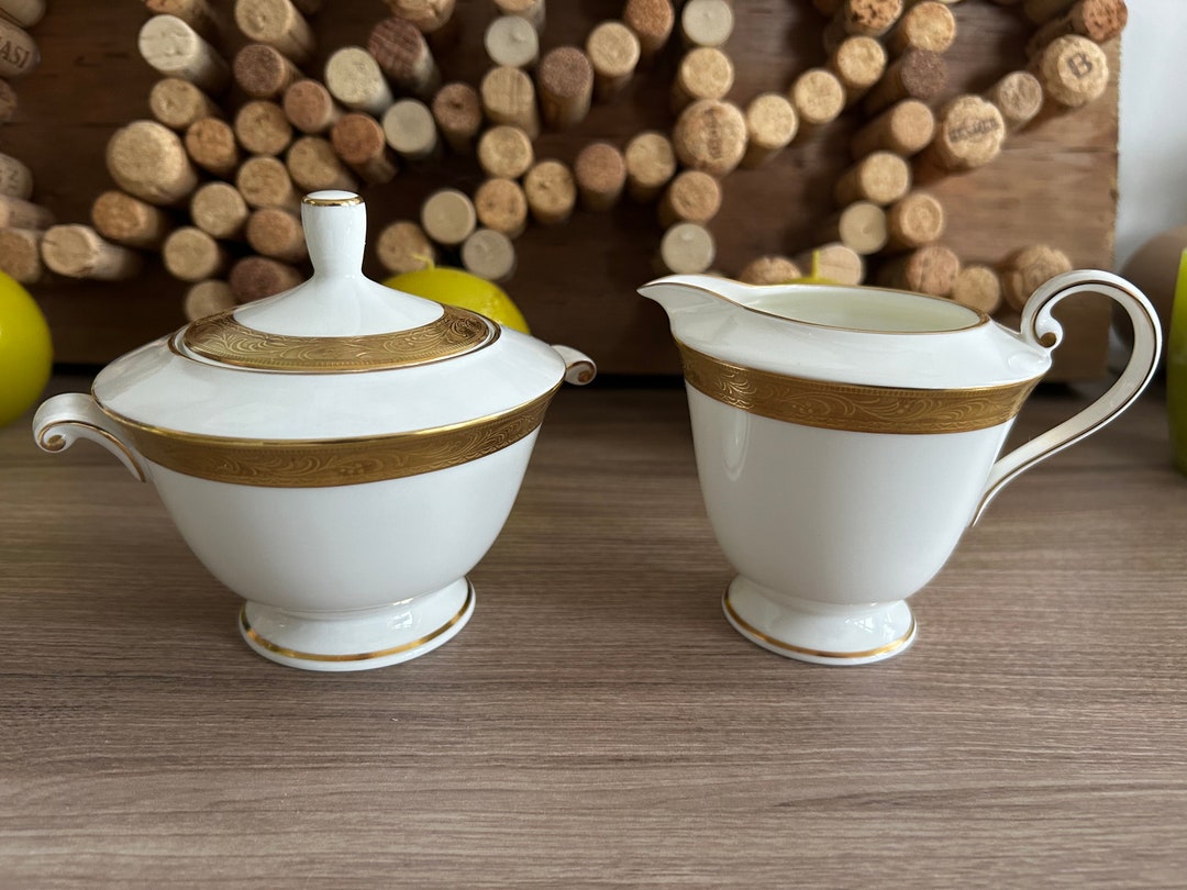 Mikasa Creamer and Sugar Bowl Crown Jewel AK001 - Etsy