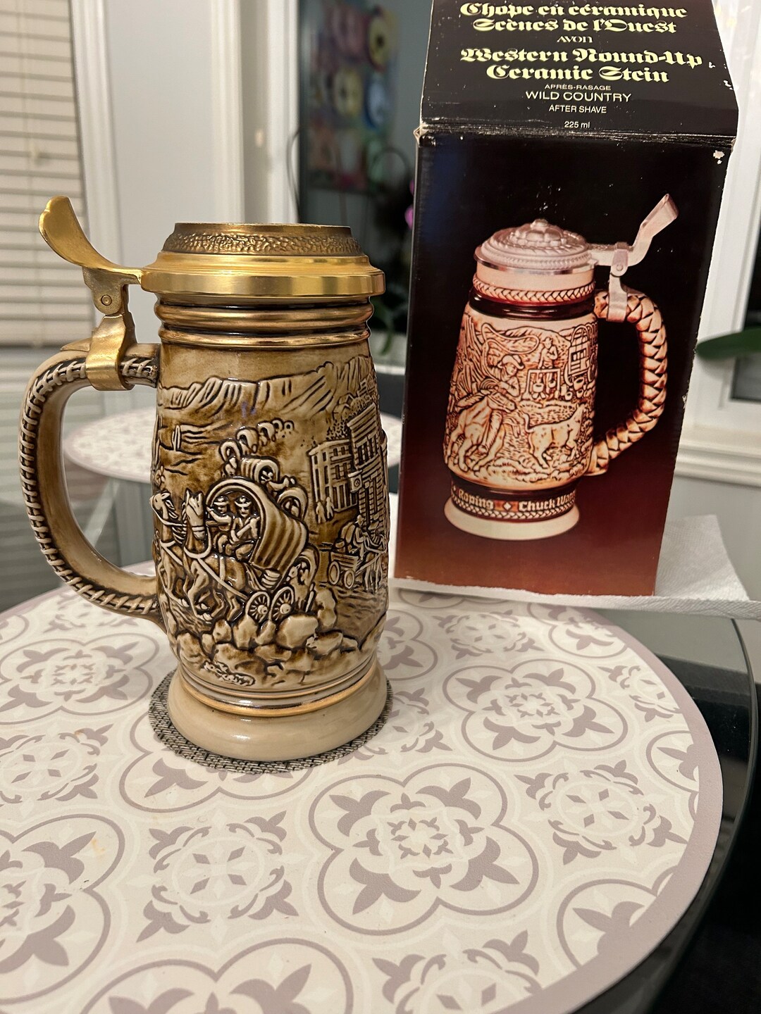 Avon Collectible Gold Rush Stein - Etsy