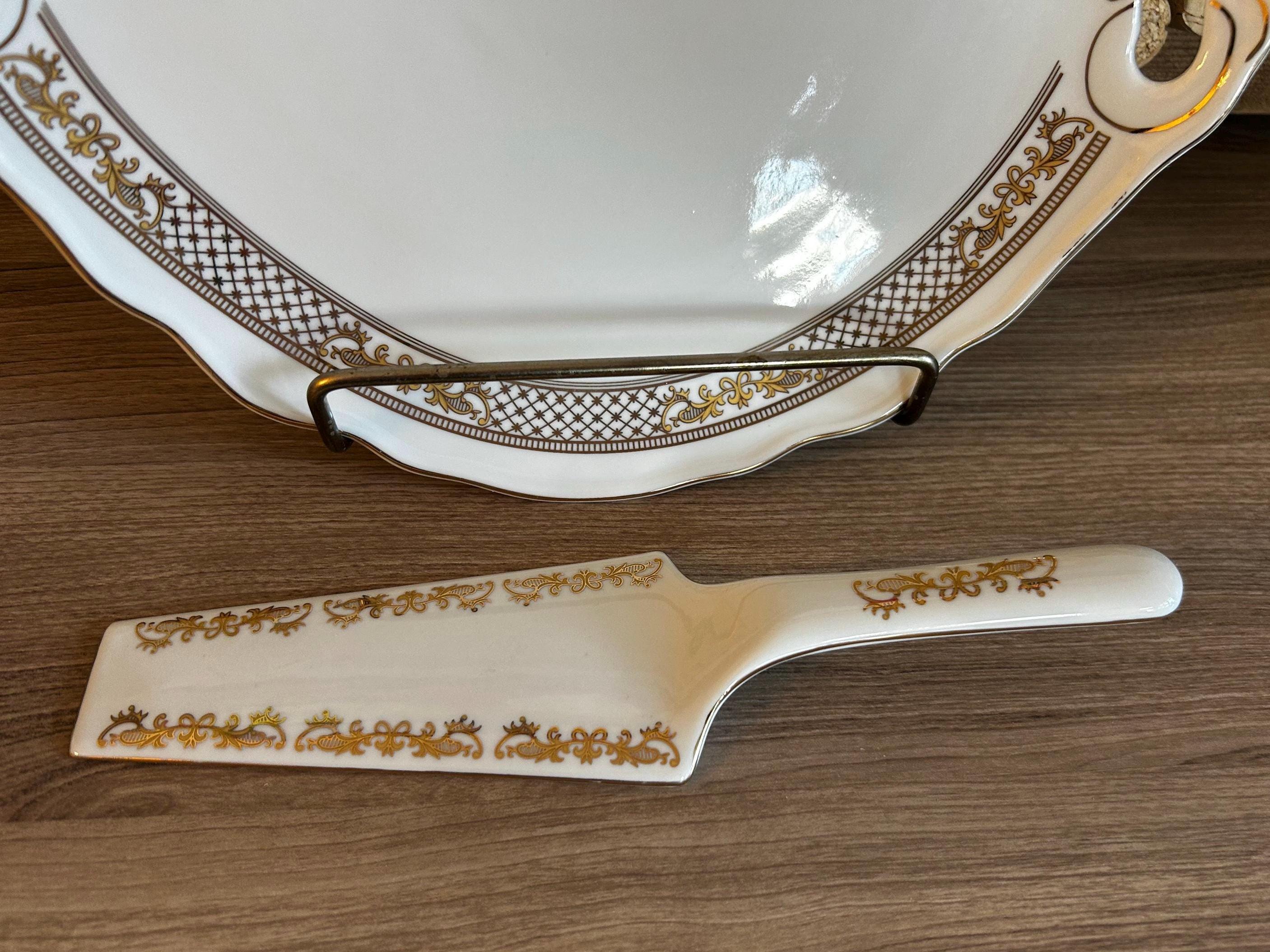 Vintage 1855 Tipo Limoges Da Vinci Collection Cake Plate and Server ...