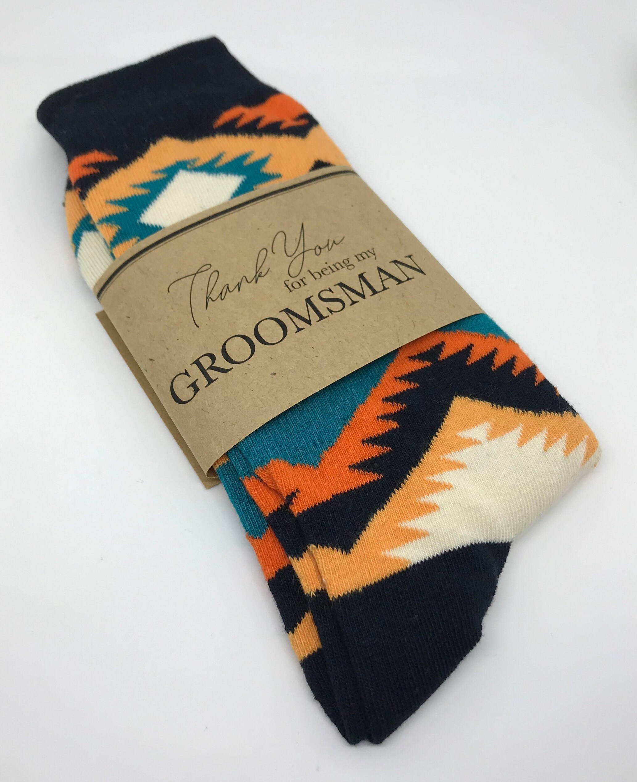 Custom Sock Wrap Groomsmen - Etsy