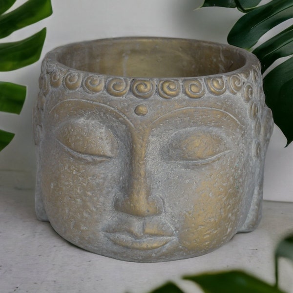 Buddha Head Pot - Etsy