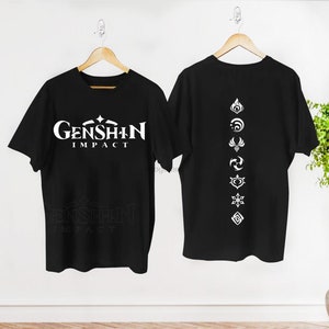 Element Shirt, Genshin Merch, Genshin Sweatshirt, Gift for Gamer, Anime ...
