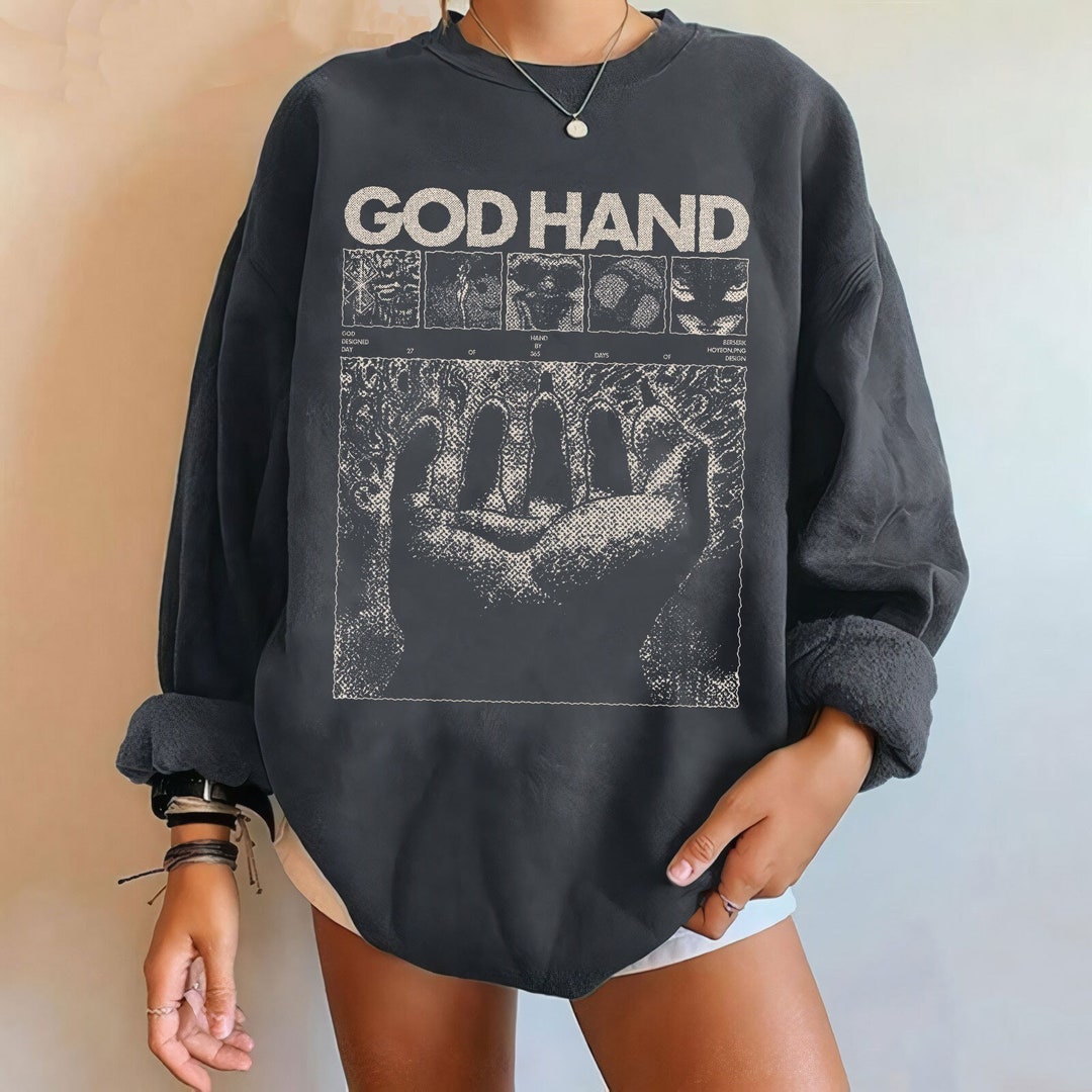 Anime God Hand Hoodie, Anime Sweatshirt, Anime Lover Gift, Guts Shirt ...