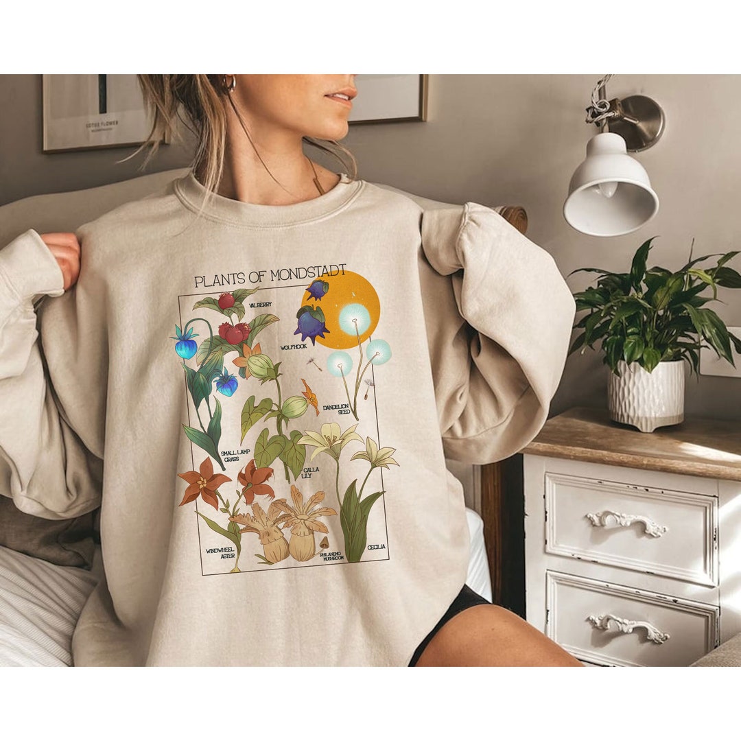 Gen Impact Flower Shirt, Genshin Merch, Mondstadt Flowers Shirt ...