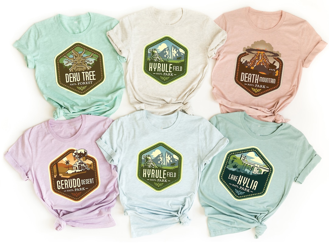 Breath of the Wild Location Shirt, Video Game Shirt, Plants, Deku Tree ...