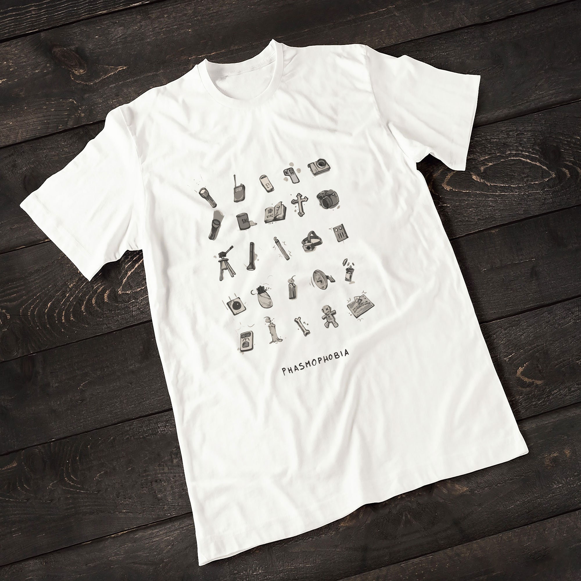 Phasmophobia Items Shirt, the Sanity Pills, Video Game Shirt ...