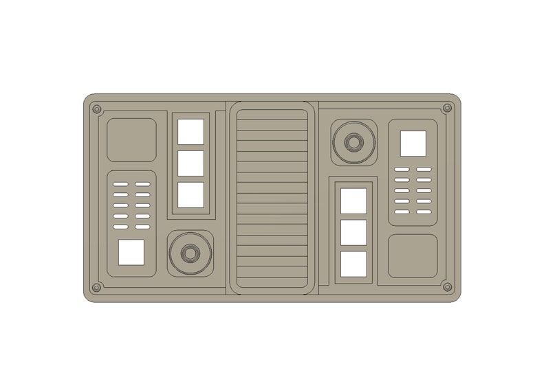 Star Wars Galaxy's Edge Control Panel 2 3D FILES ONLY - Etsy