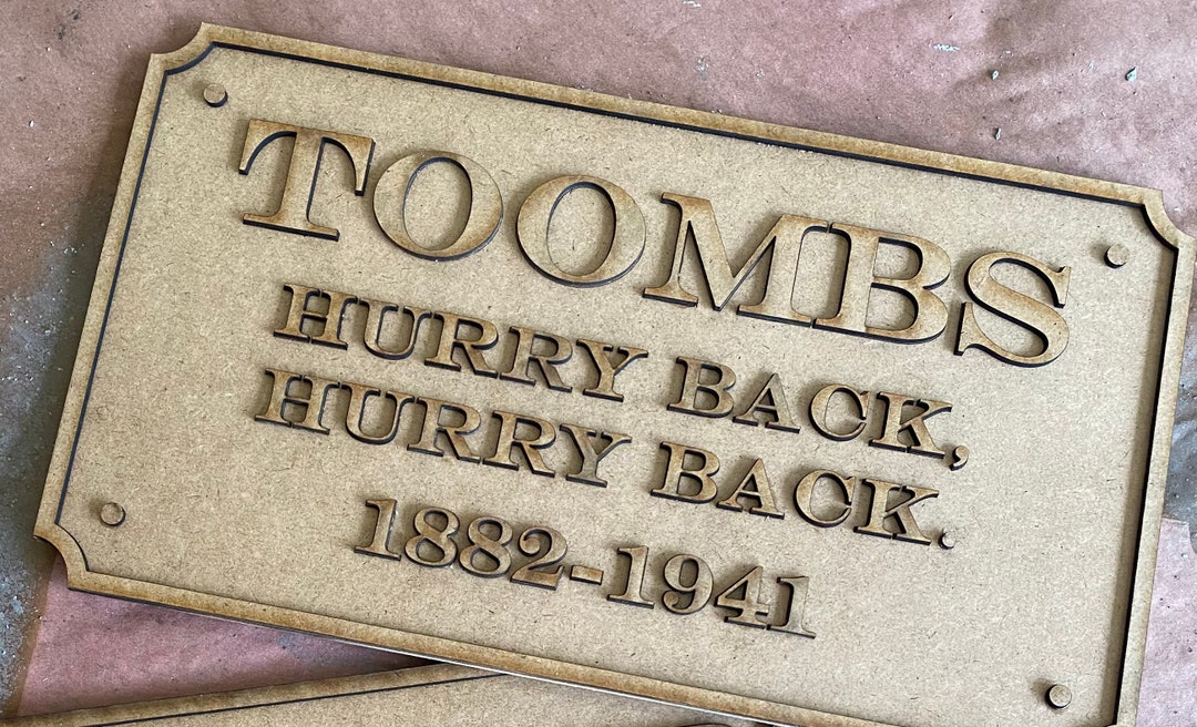 Halloween Custom Mausoleum Plaque - Etsy