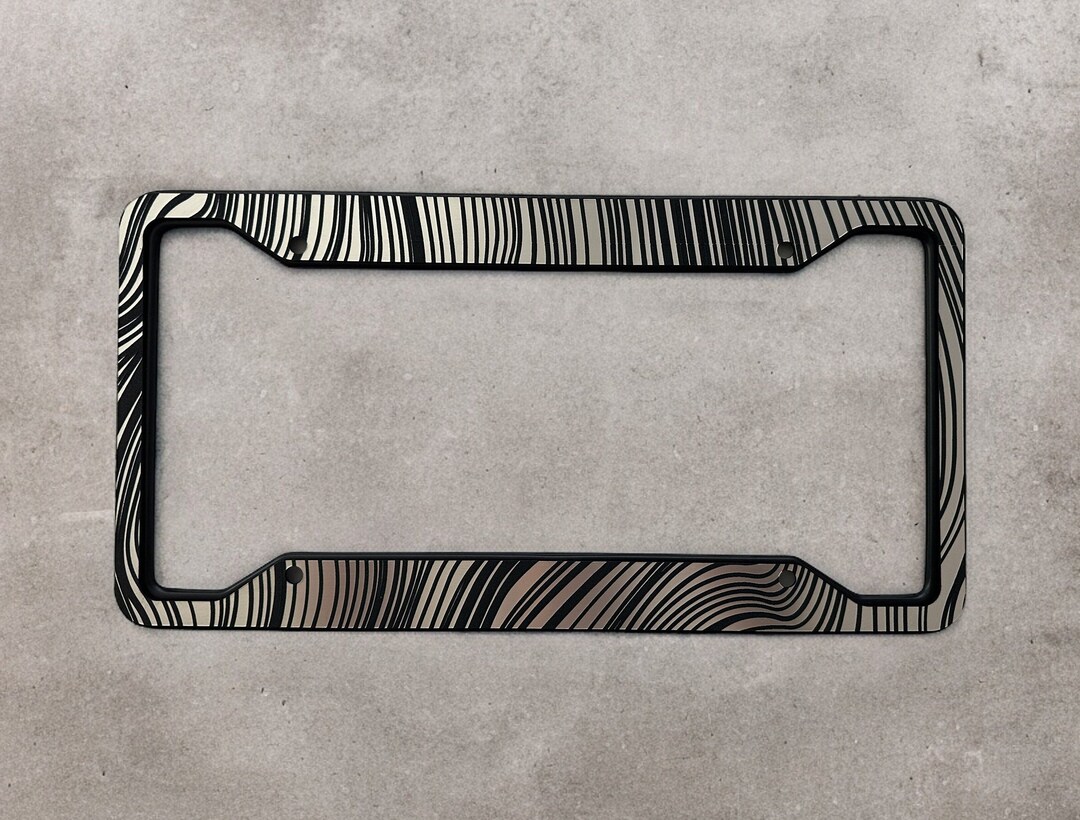 The Mandalorian-inspired Beskar License Plate Frame - Etsy