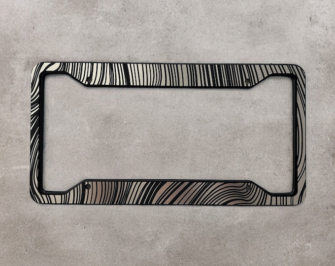 The Mandalorian-inspired Beskar License Plate Frame - Etsy