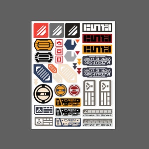 Star Wars Inspired Decals Sheet - Etsy