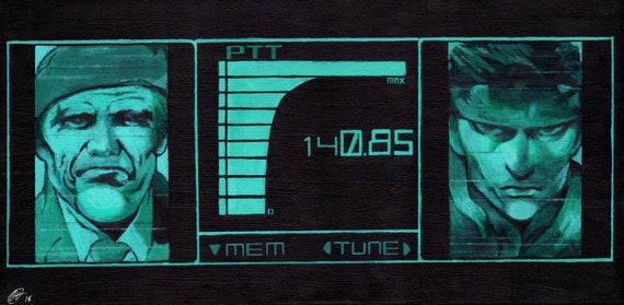 Metal Gear Solid Custom Snake and Colonel Codec Call. Fine Art - Etsy