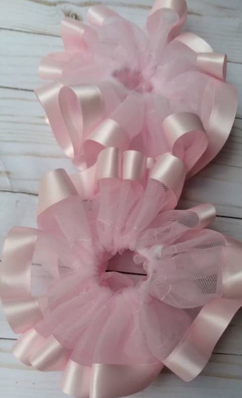 Baby Pink Tutu Socks Ribbons Tutu Ruffle Anklets. Tutu Socks. - Etsy
