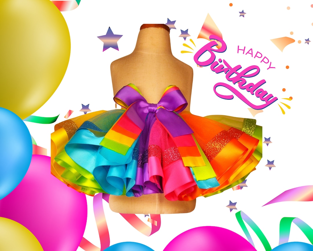 Rainbow Glitter Tutu Skirt. Rainbow Tutu. Baby Girl Tutu Skirt. Toddler ...