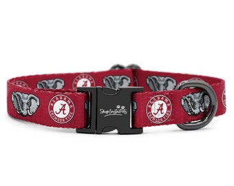 Alabama Crimson Tide Dog Collar - Etsy