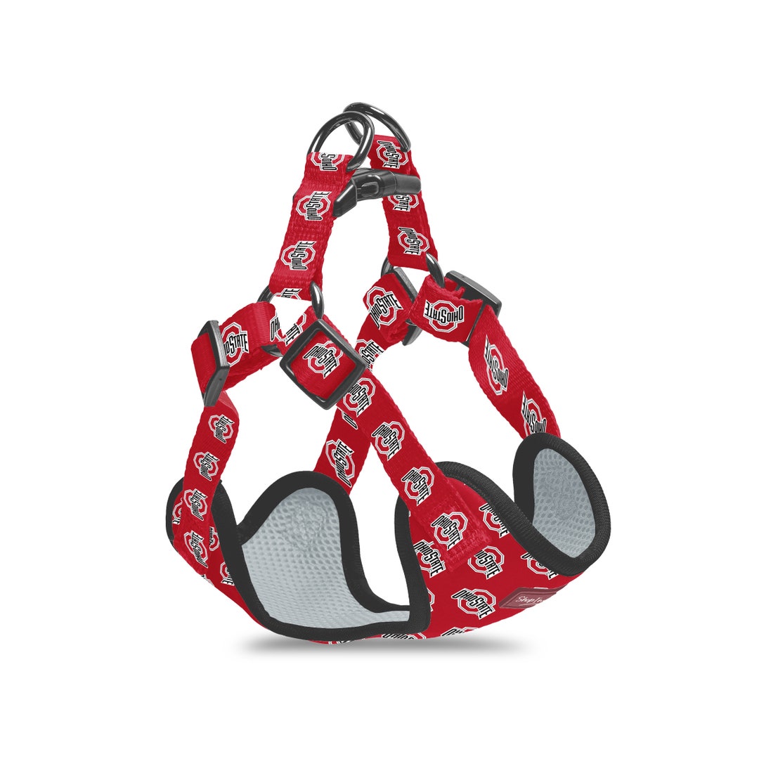 Ohio State Buckeyes Adjustable Step-in Dog Harness | Officially ...