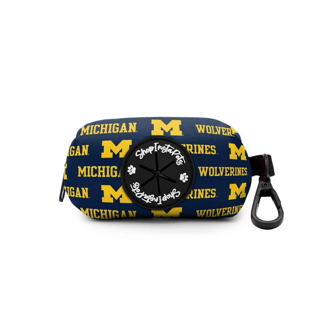 Michigan Wolverines | Dog Poop Bag Holder | Officially Licensed | Easy ...