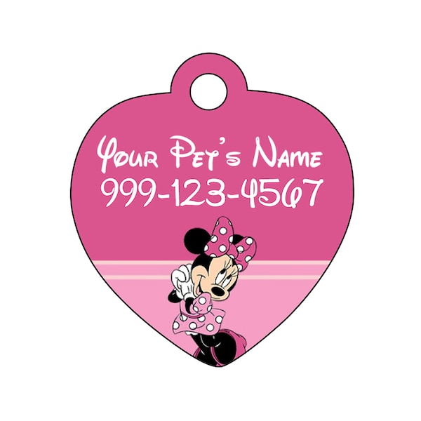 Minnie Mouse Name Tag - Etsy