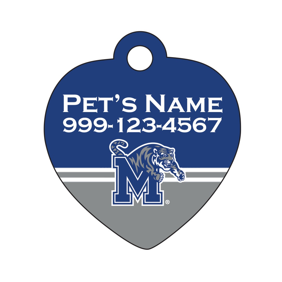 Memphis Tigers Pet Id Tag for Dogs & Cats Personalized for Your Pet ...