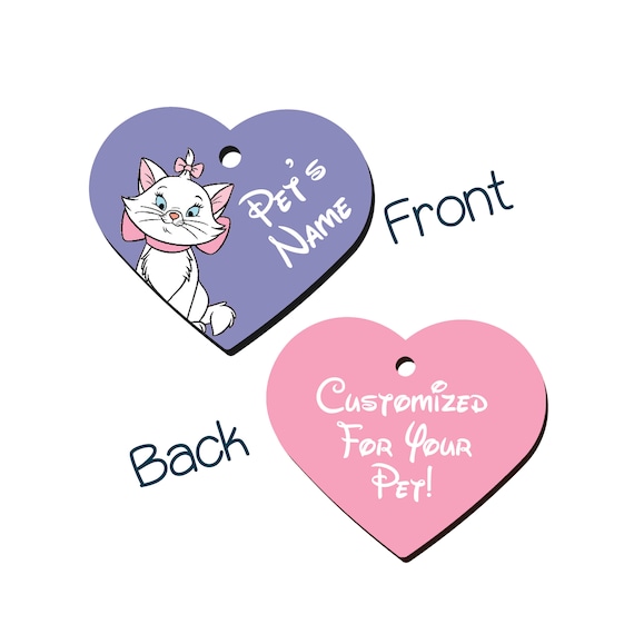 Marie Disney 2-sided Pet Id Tag for Dogs & Cats - Etsy