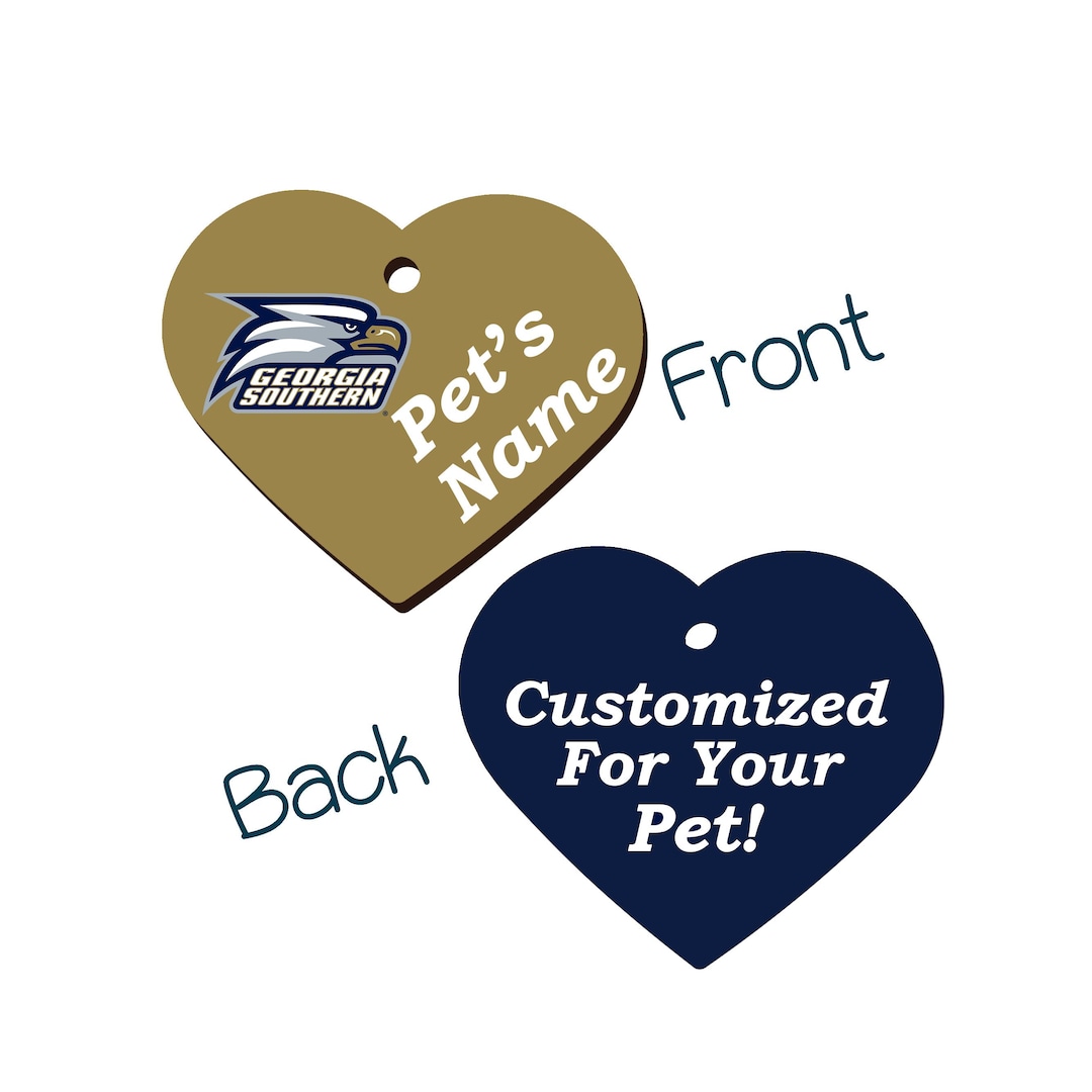 Georgia Southern Eagles 2-sided Pet Id Tag for Dogs & Cats ...