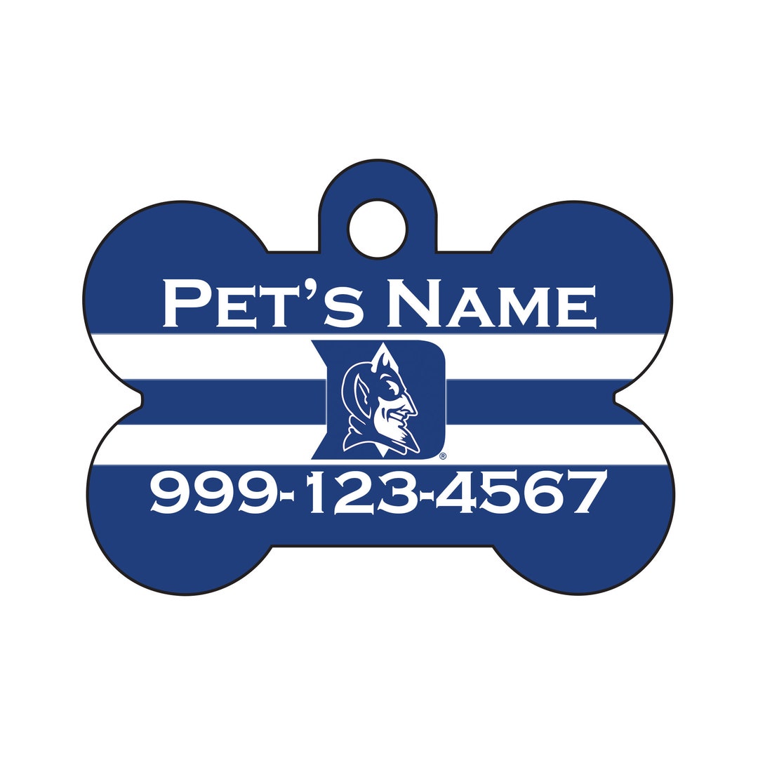 Duke Blue Devils Pet Id Dog Tag | Officially Licensed | Personalized ...