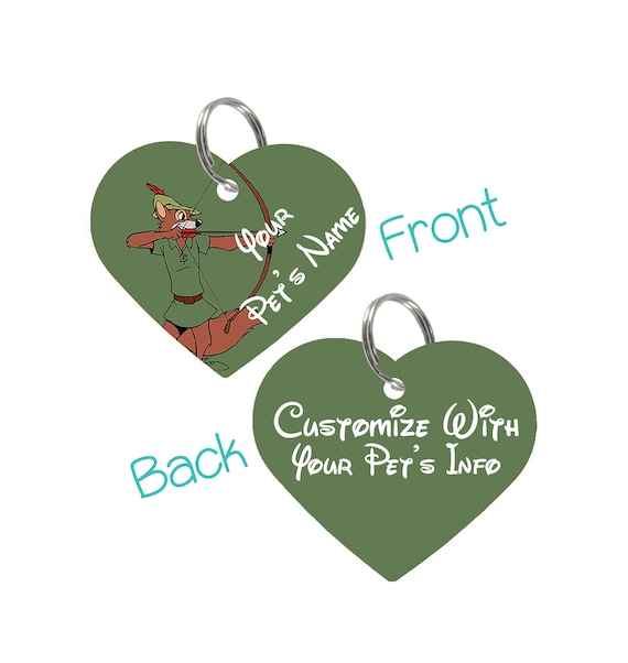 Disney Robin Hood Pet Id Tag for Dogs & Cats Personalized for - Etsy
