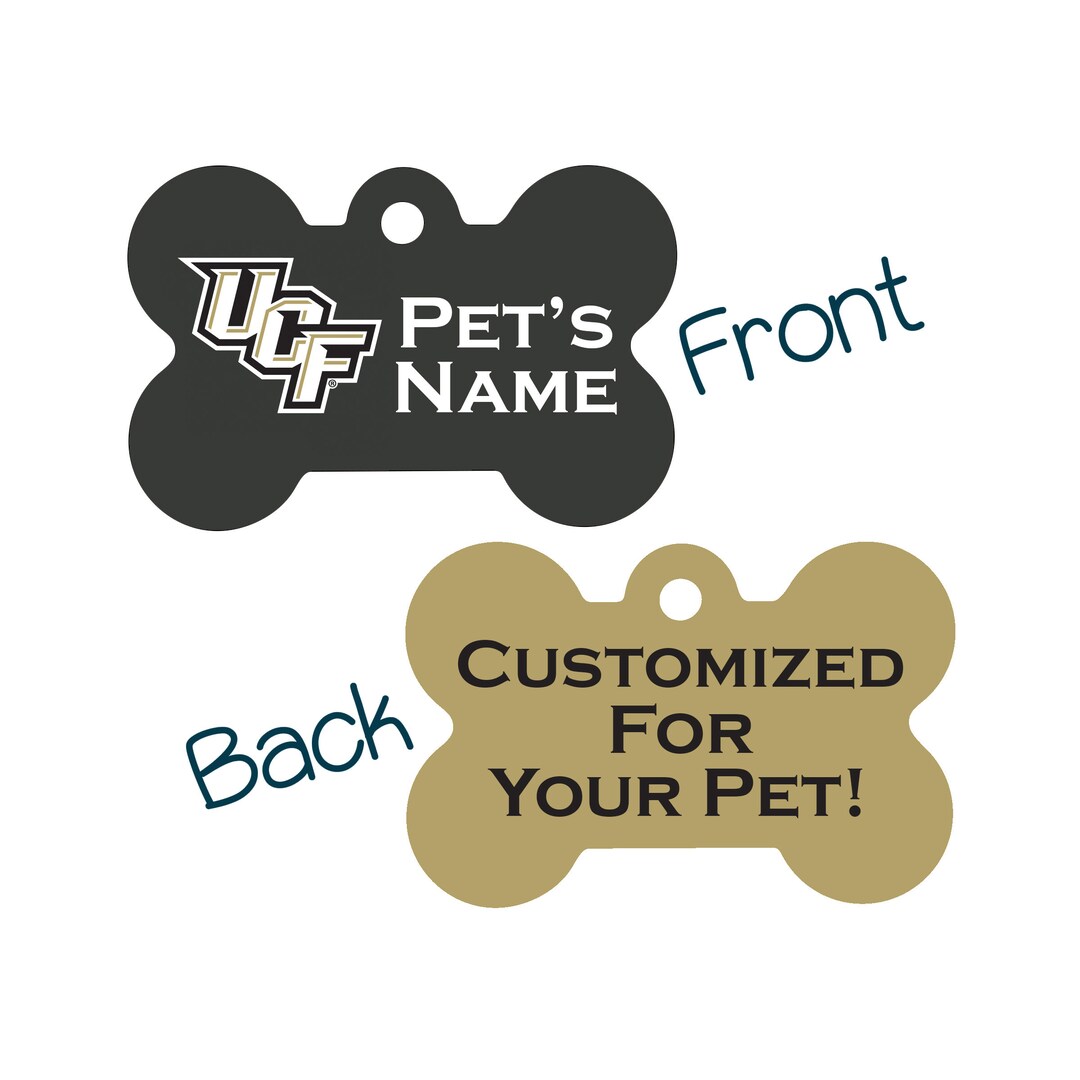 UCF Knights 2-sided Pet Id Dog Tag | Officially Licensed | Personalized ...