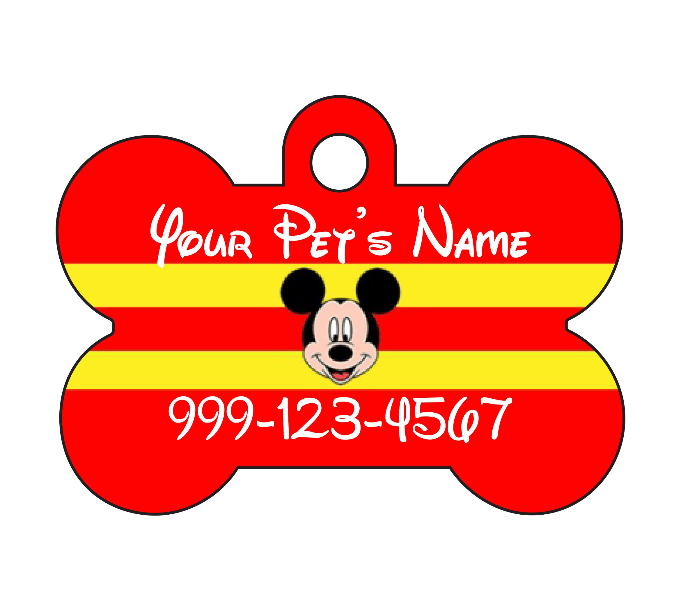 Mickey Mouse Name Tags