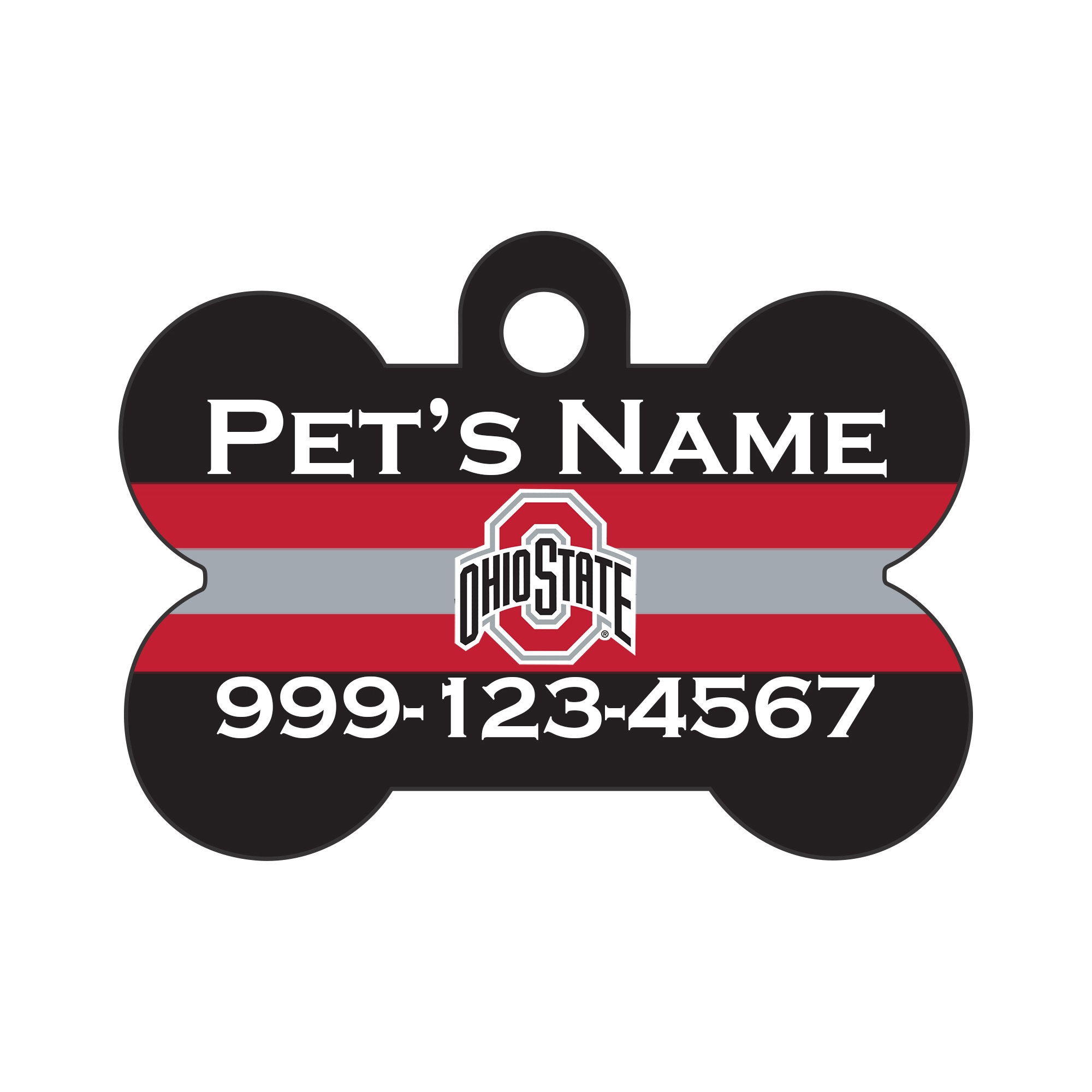 Ohio State Buckeyes Pet Id Dog Tag Officially Licensed - Etsy