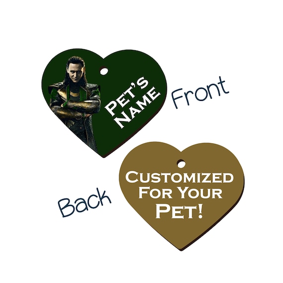 Loki Marvel 2-sided Pet Id Tag Fore Dogs & Cats - Etsy