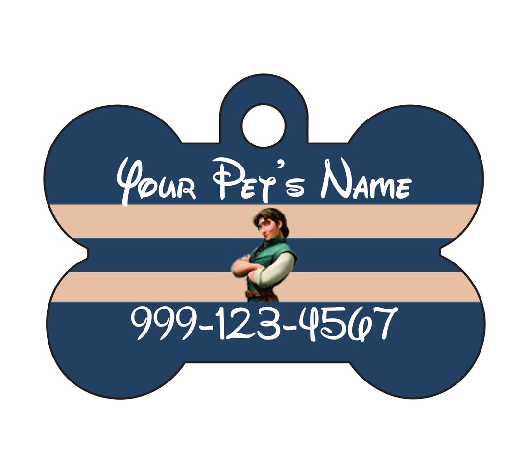 Disney Tangled Flynn Custom Pet Id Tag Dog Tag Personalized W/ Name ...