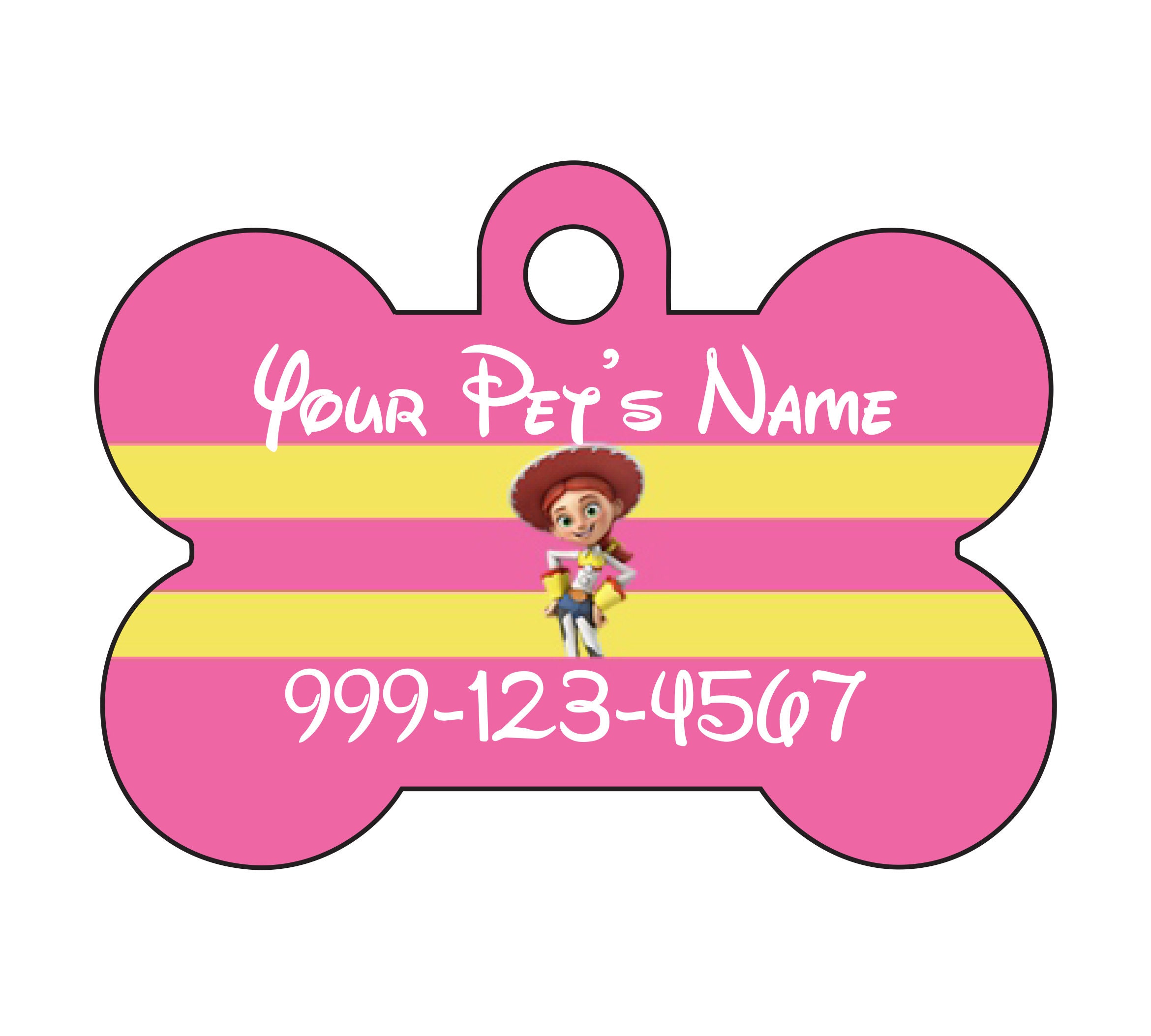 Disney Toy Story Jessie Pet Id Dog Tag Personalized w/ Your | Etsy