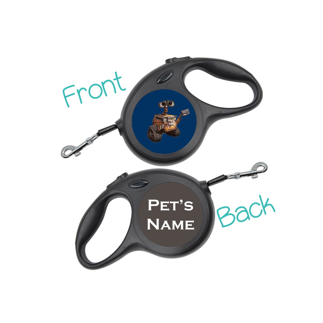 Wall-e Disney Retractable Dog Walking Leash Personalized for Your Pet ...