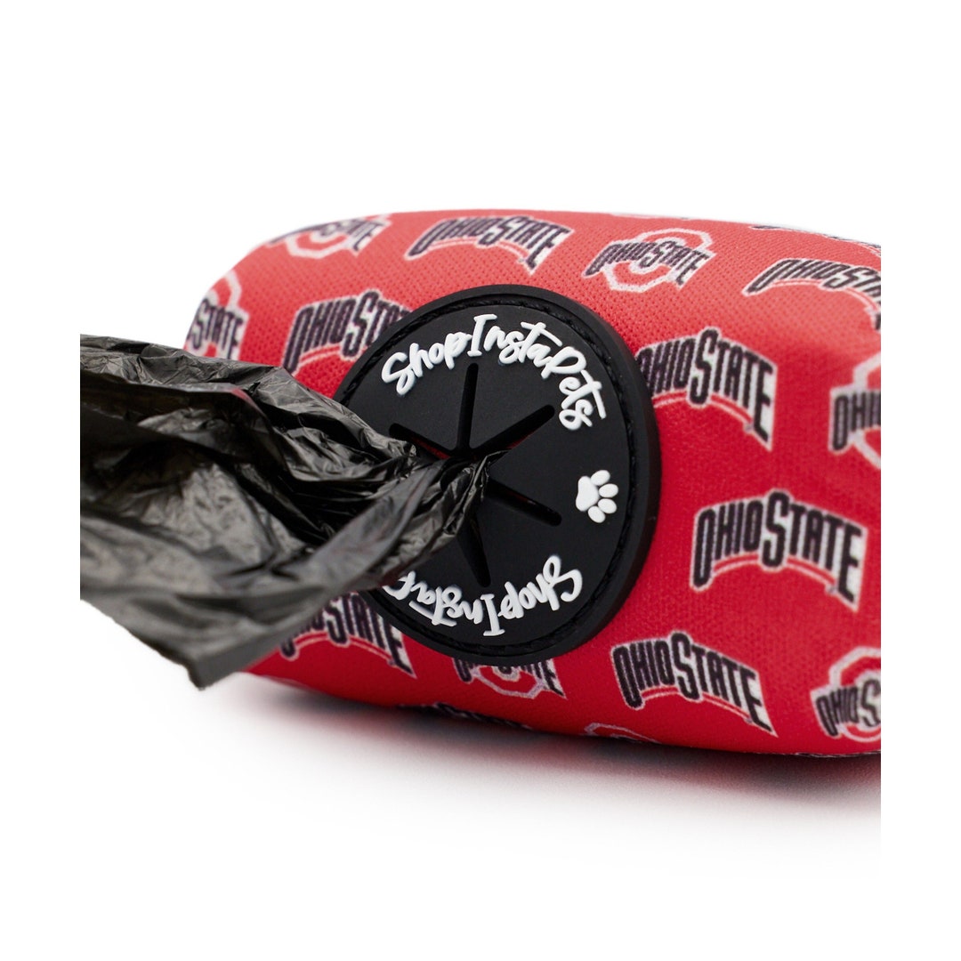 Ohio State Buckeyes Dog Poop Bag Holder Officially Licensed Easy Clip ...