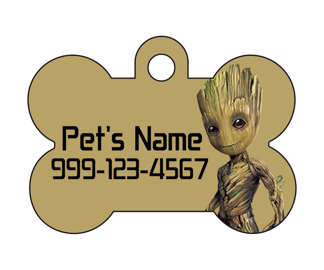 Baby Groot | Disney Guardians of the Galaxy Pet Id Dog Tag ...