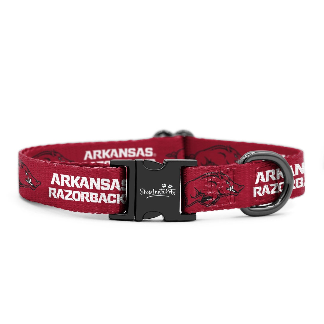 Arkansas Razorbacks Adjustable Collar for Dogs & Cats | Officially ...