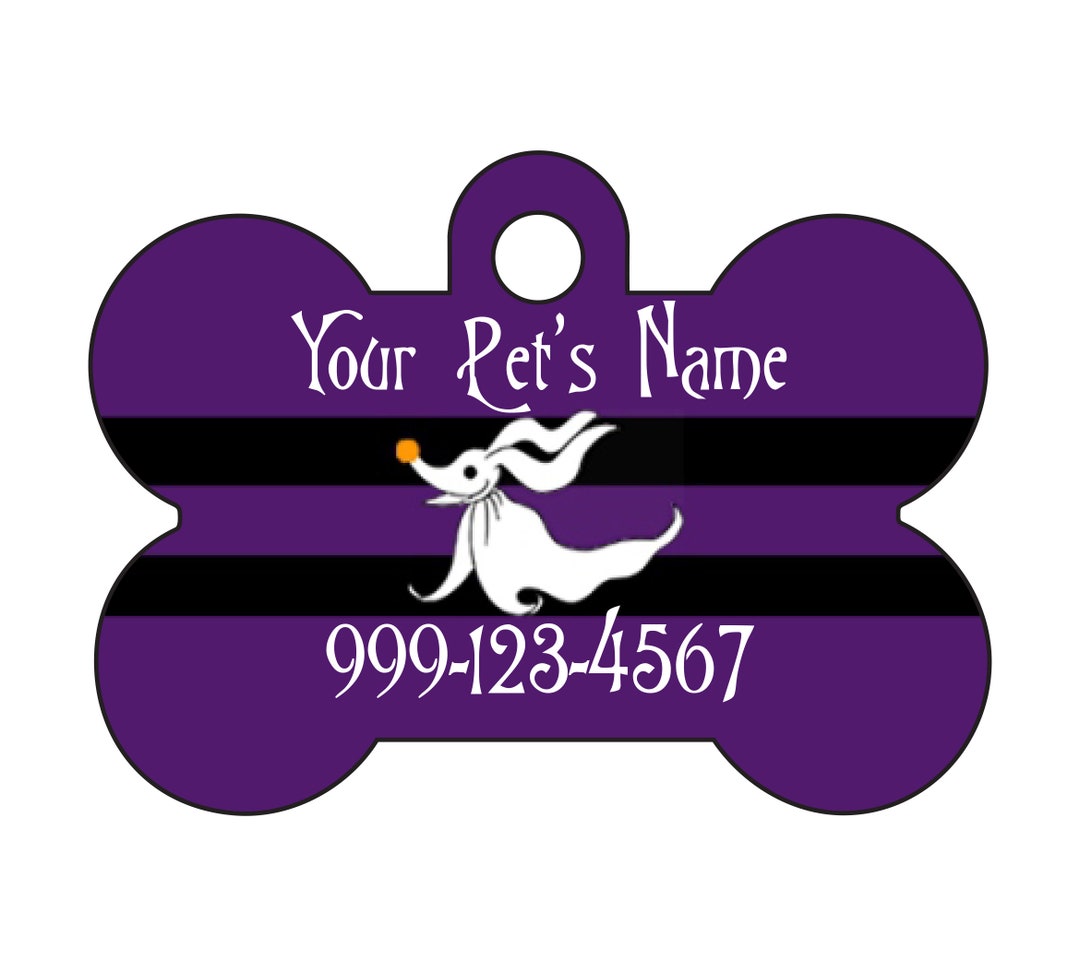 Disney Zero Pet Id Dog Tag Personalized W/ Your Pet's Name and Number ...