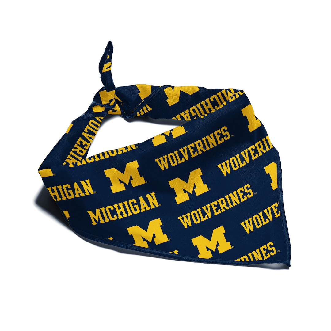 Michigan Wolverines NCAA Bandana for Dogs & Cats | Fits Pets of All ...