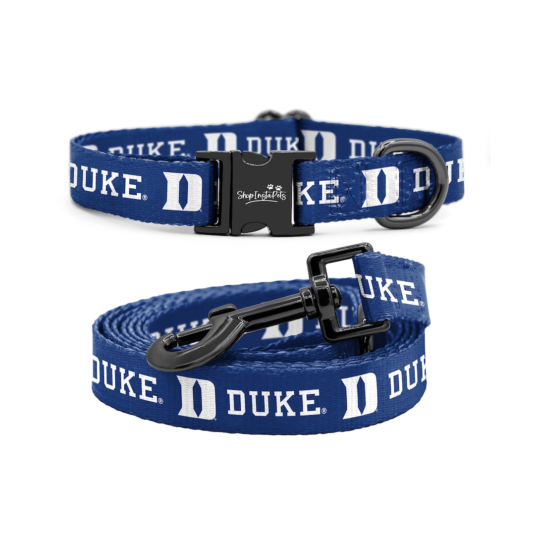 Duke Blue Devils Adjustable Dog Collar and Leash Set | Officially ...