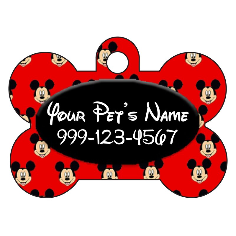 Mickey Name Tag - Etsy