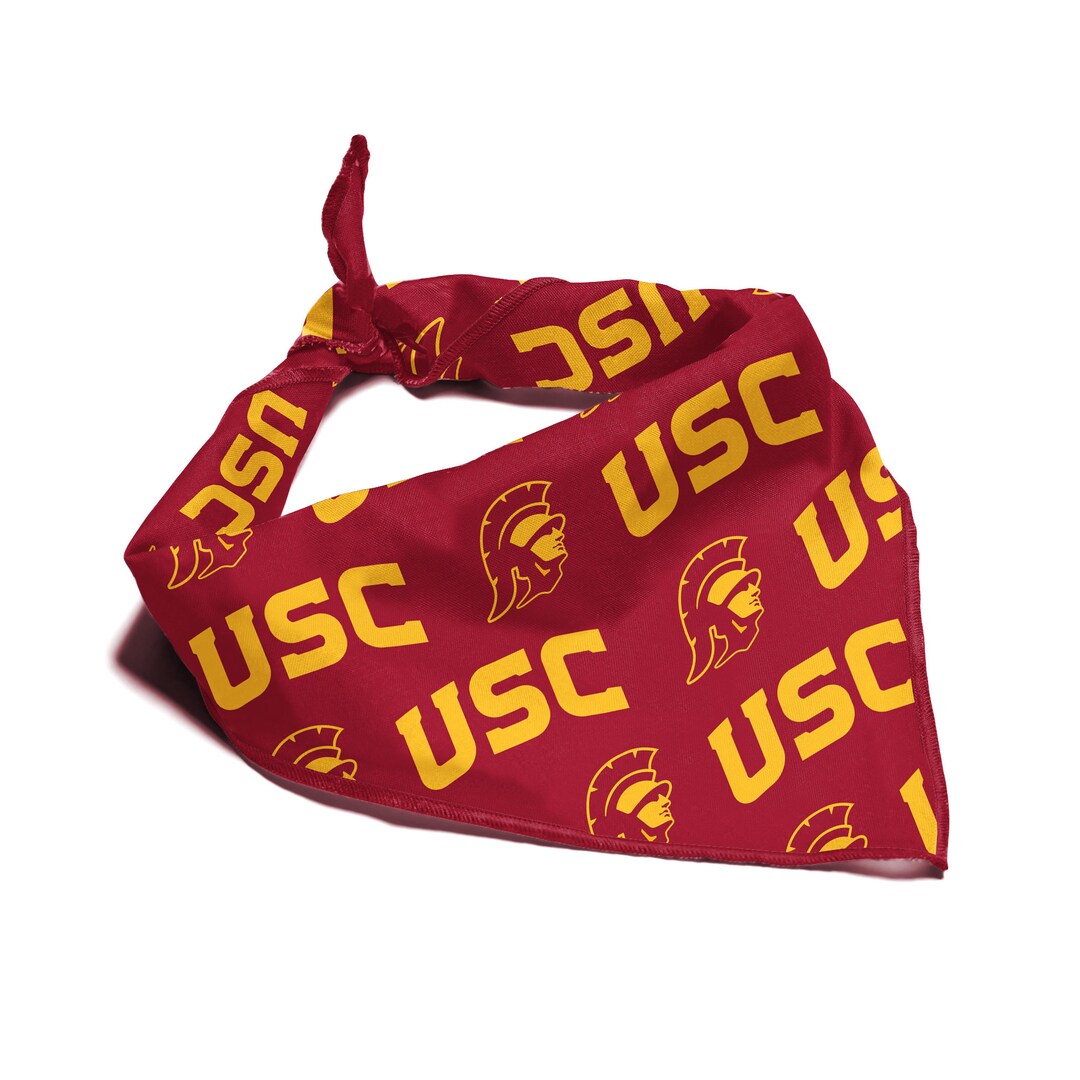 USC Trojans NCAA Bandana for Dogs & Cats | Fits Pets of All Sizes ...