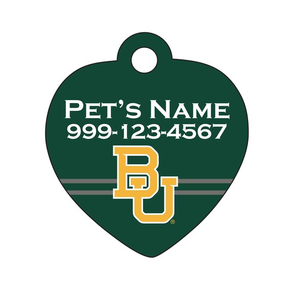 Baylor Bears Pet Id Tag for Dogs & Cats Officially Licensed - Etsy