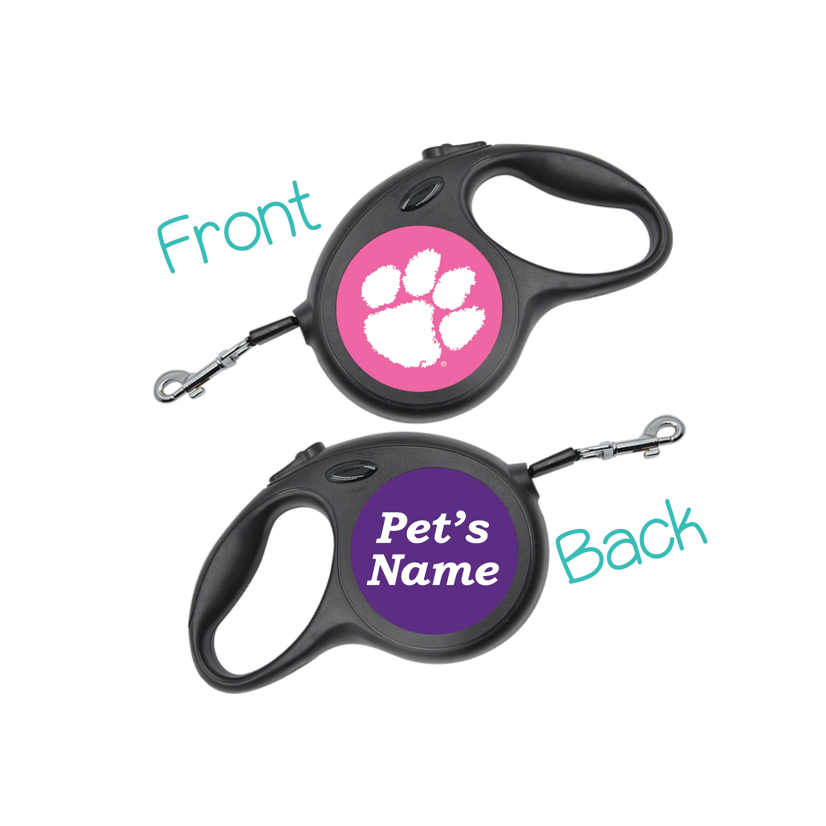 Pink Retractable Dog Leash
