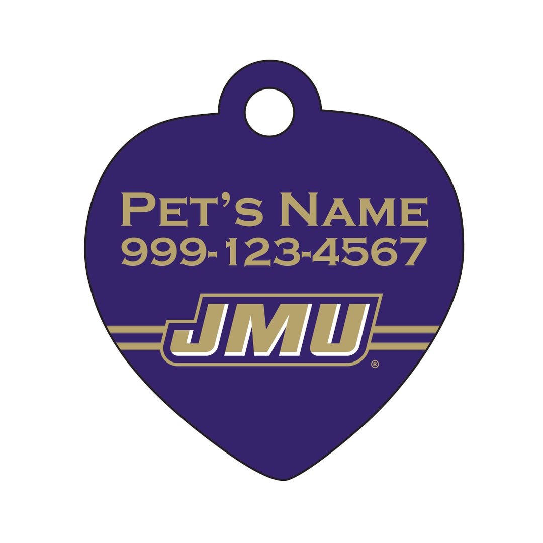 James Madison Dukes Pet Id Tag for Dogs & Cats NCAA Officially Licensed ...