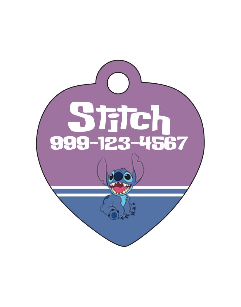 Disney Lilo and Stitch Pet ID Tag for Dogs & Cats Personalized | Etsy