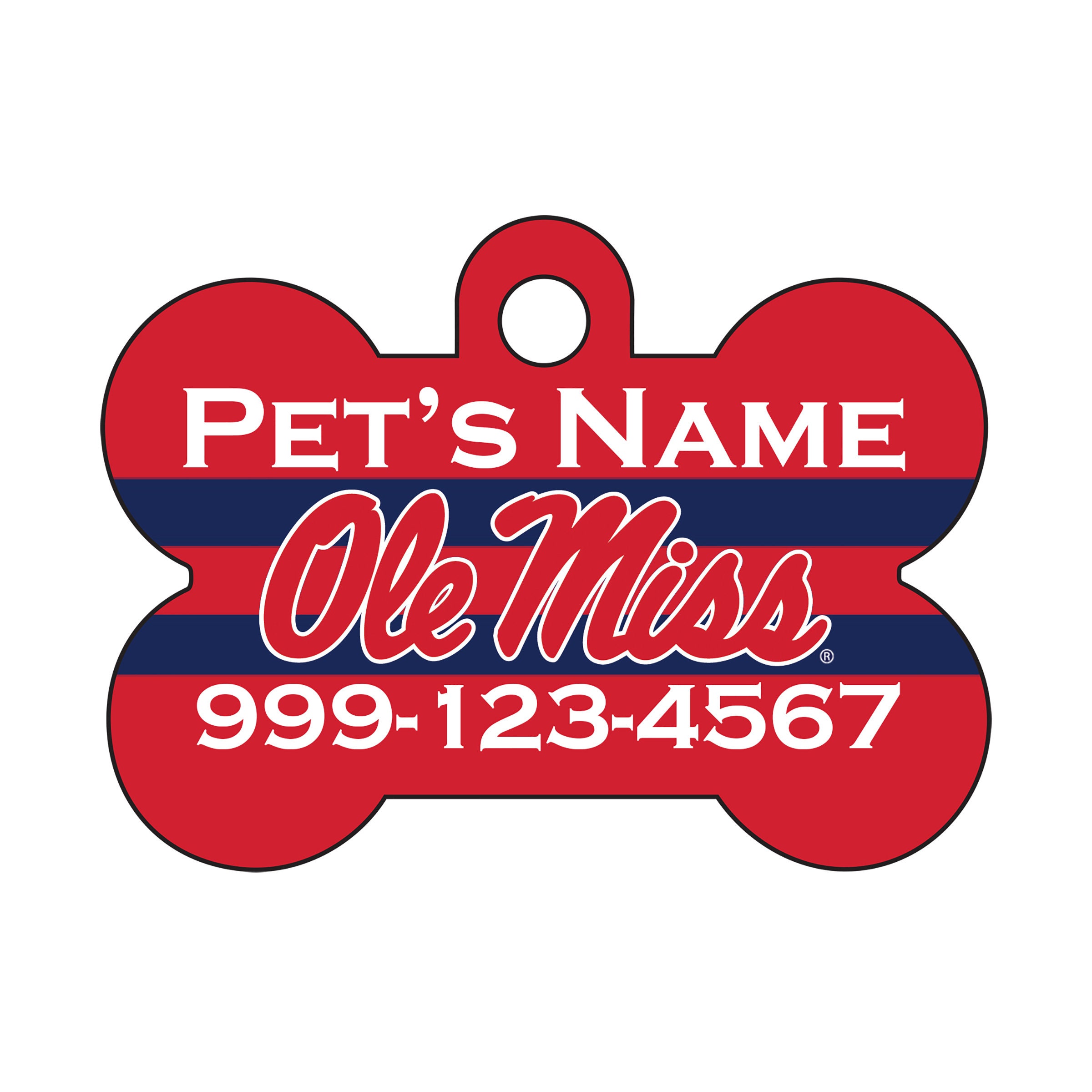 Ole Miss Rebels Pet Id Dog Tag Officially Licensed | Etsy
