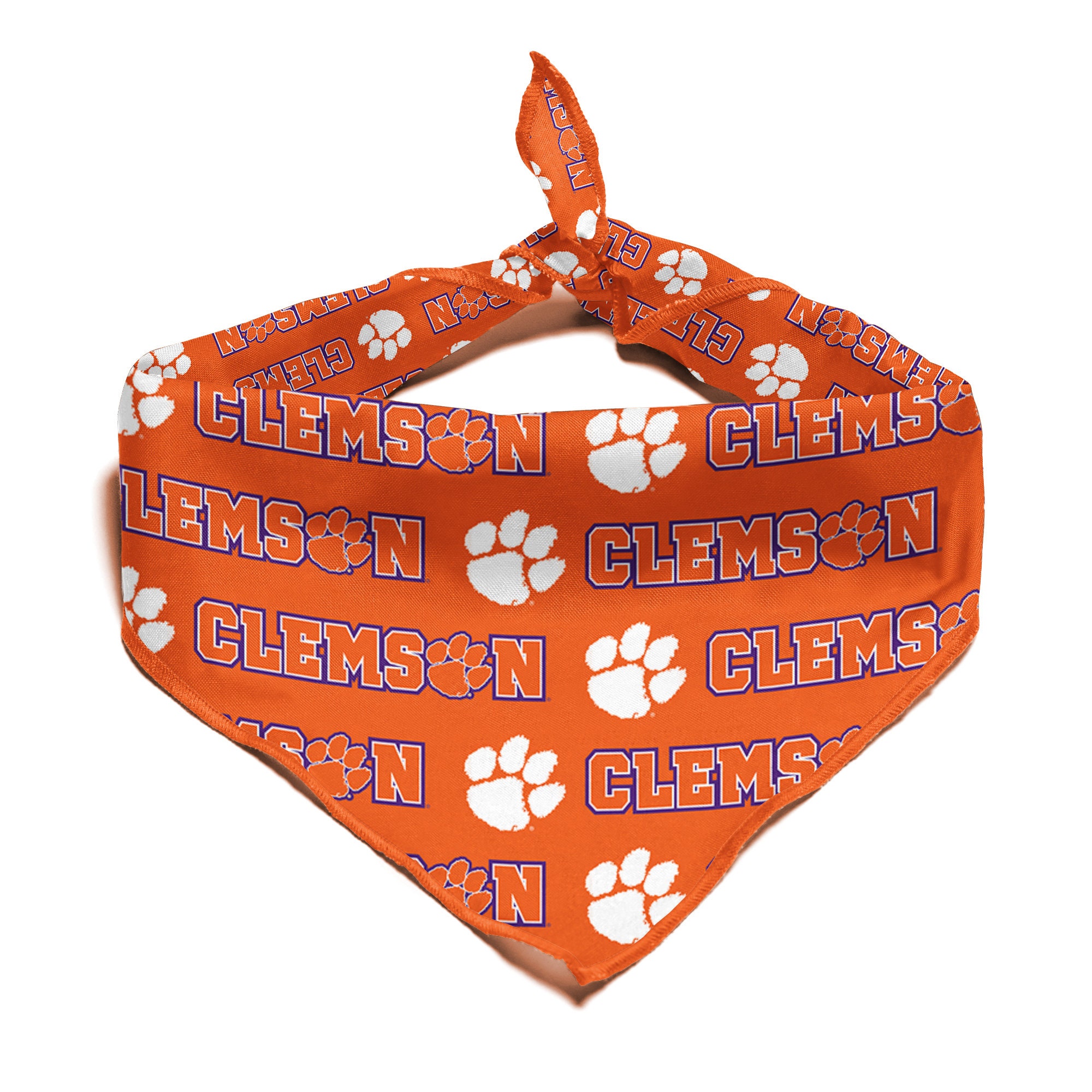 Clemson Tigers NCAA Bandana for Dogs & Cats | Fits Pets of All Sizes ...